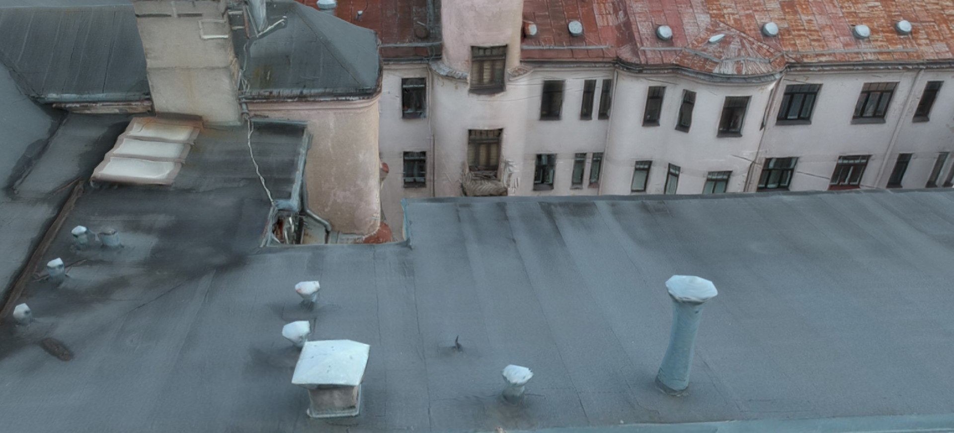 3D Rusty Building Rooftops - TurboSquid 1837527