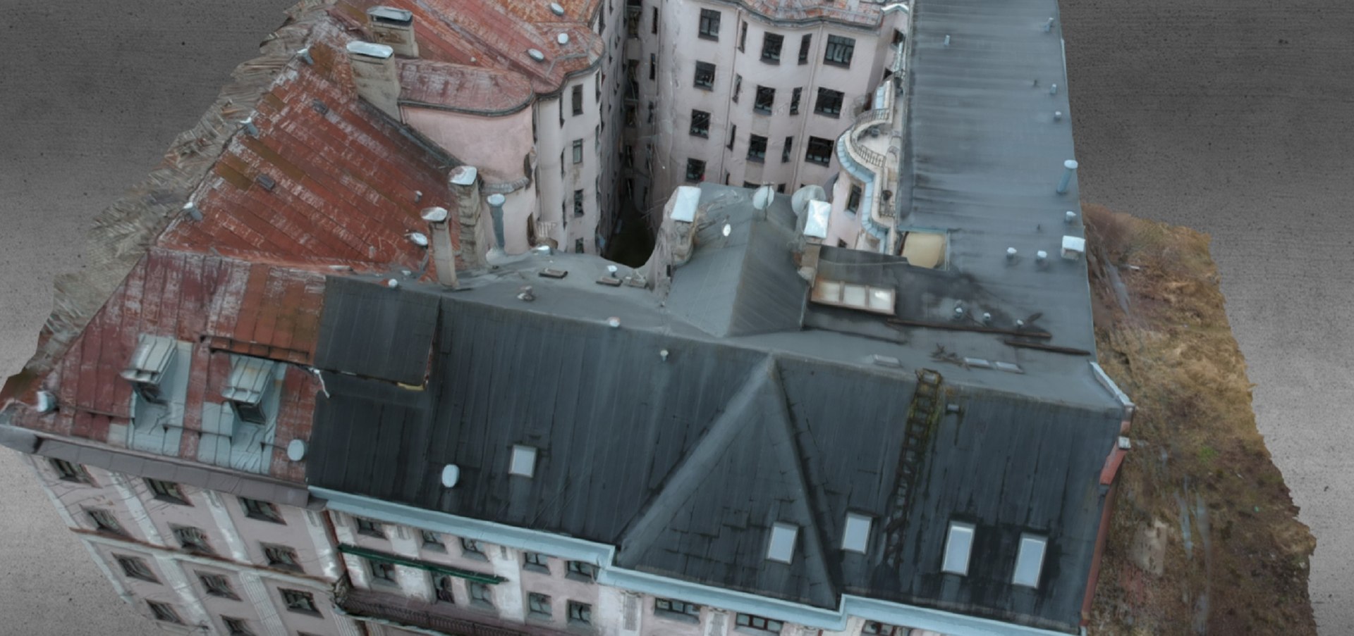 3D Rusty Building Rooftops - TurboSquid 1837527