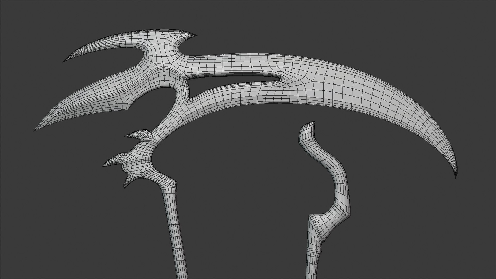 3D Fantasy Scythe - TurboSquid 1619049