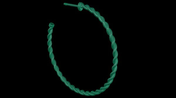 Cable hoop earrings 3D model - TurboSquid 1569210