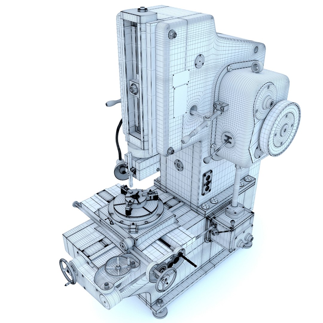 Milling machine tool and hydraulic press - Collection 3D model ...