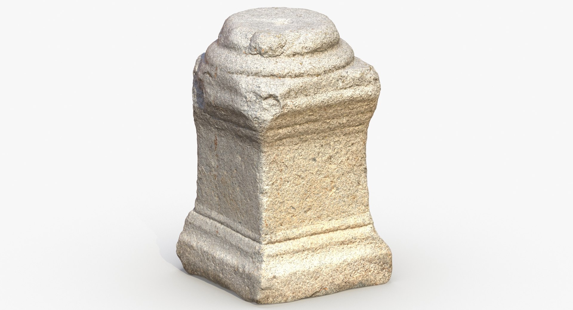 Medieval stone column piece 3D model - TurboSquid 1519262
