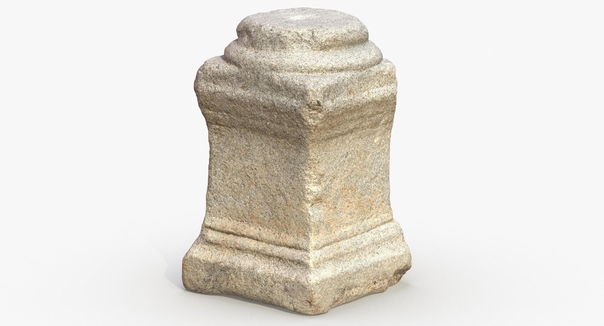 Medieval Stone Column Piece 3D Model - TurboSquid 1519262