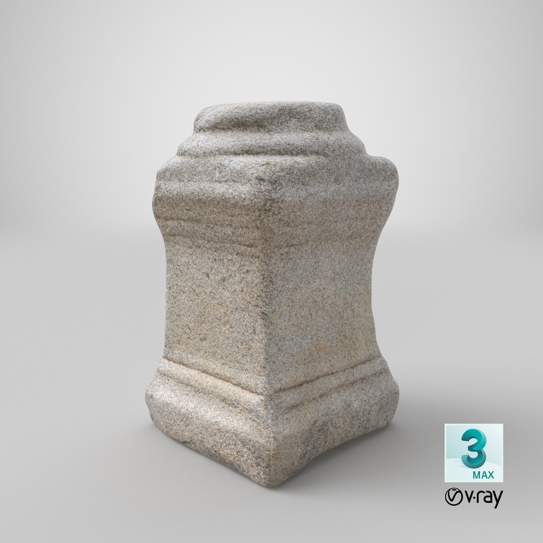 Medieval Stone Column Piece 3D Model - TurboSquid 1519262