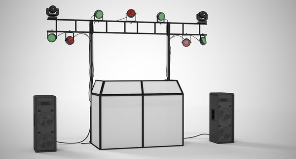Dj booth 3D model - TurboSquid 1408873