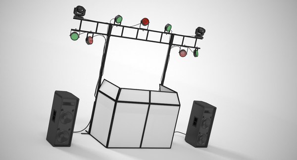 Dj booth 3D model - TurboSquid 1408873