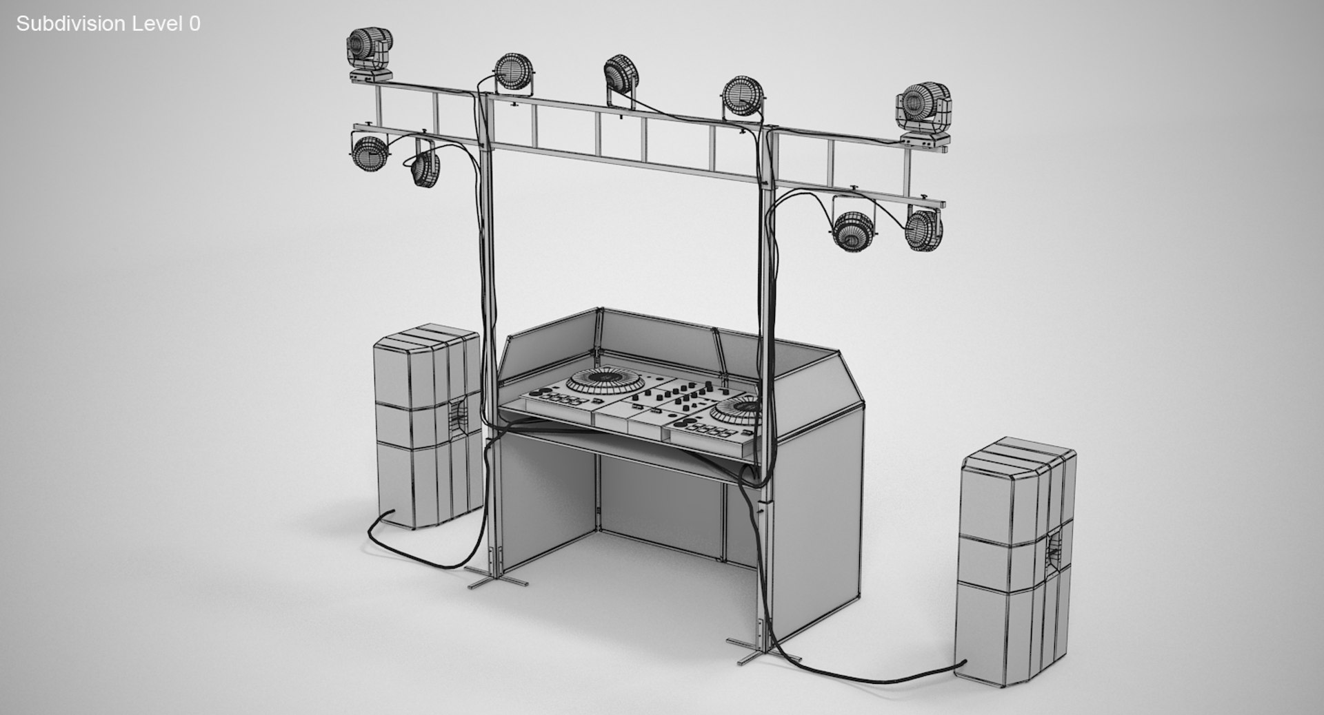 Dj Booth 3D Model - TurboSquid 1408873