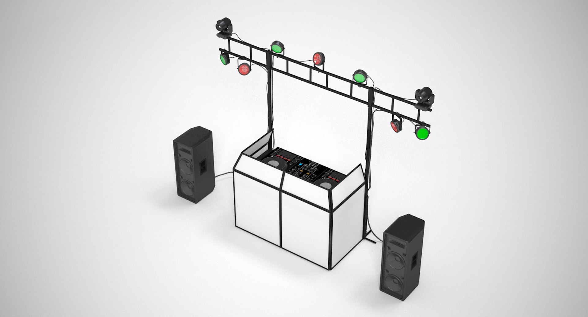 Dj Booth 3D Model - TurboSquid 1408873