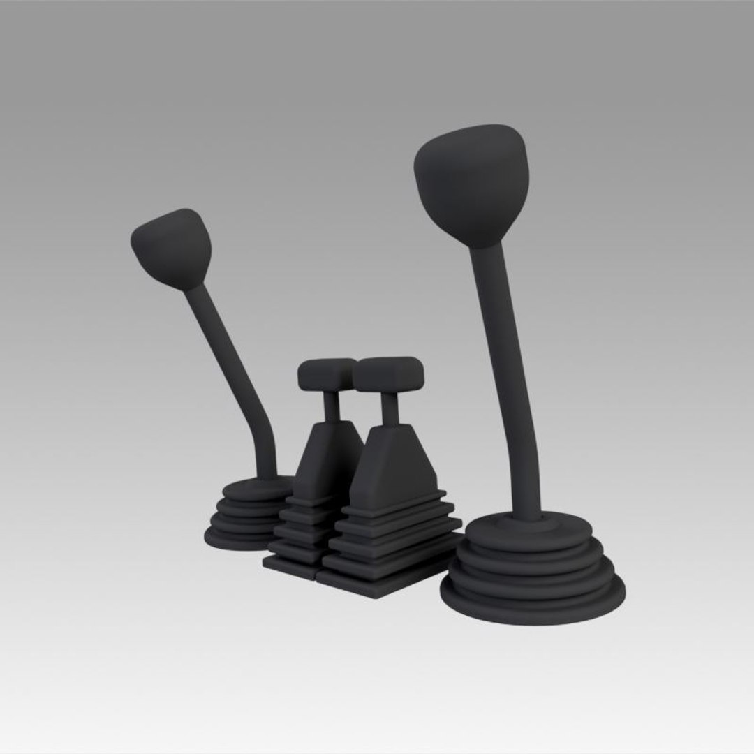 3D Control Levers Model - TurboSquid 1427637