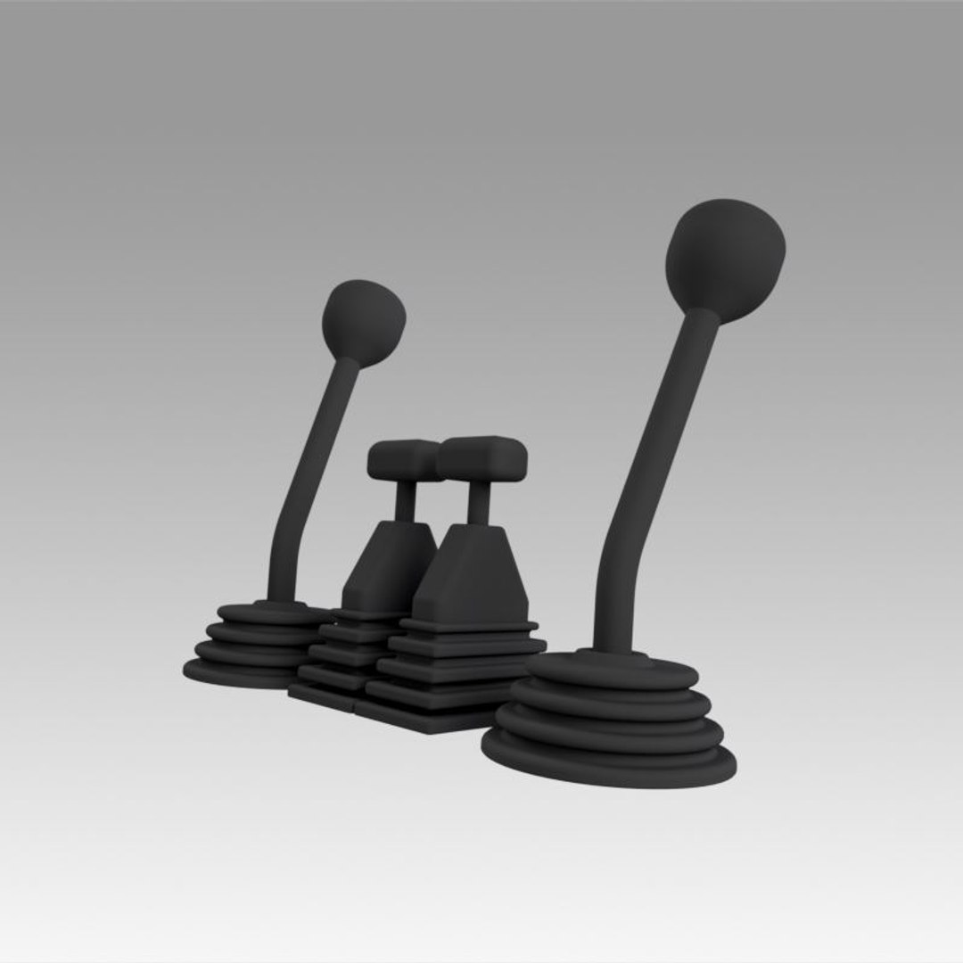 3D Control Levers Model - TurboSquid 1427637