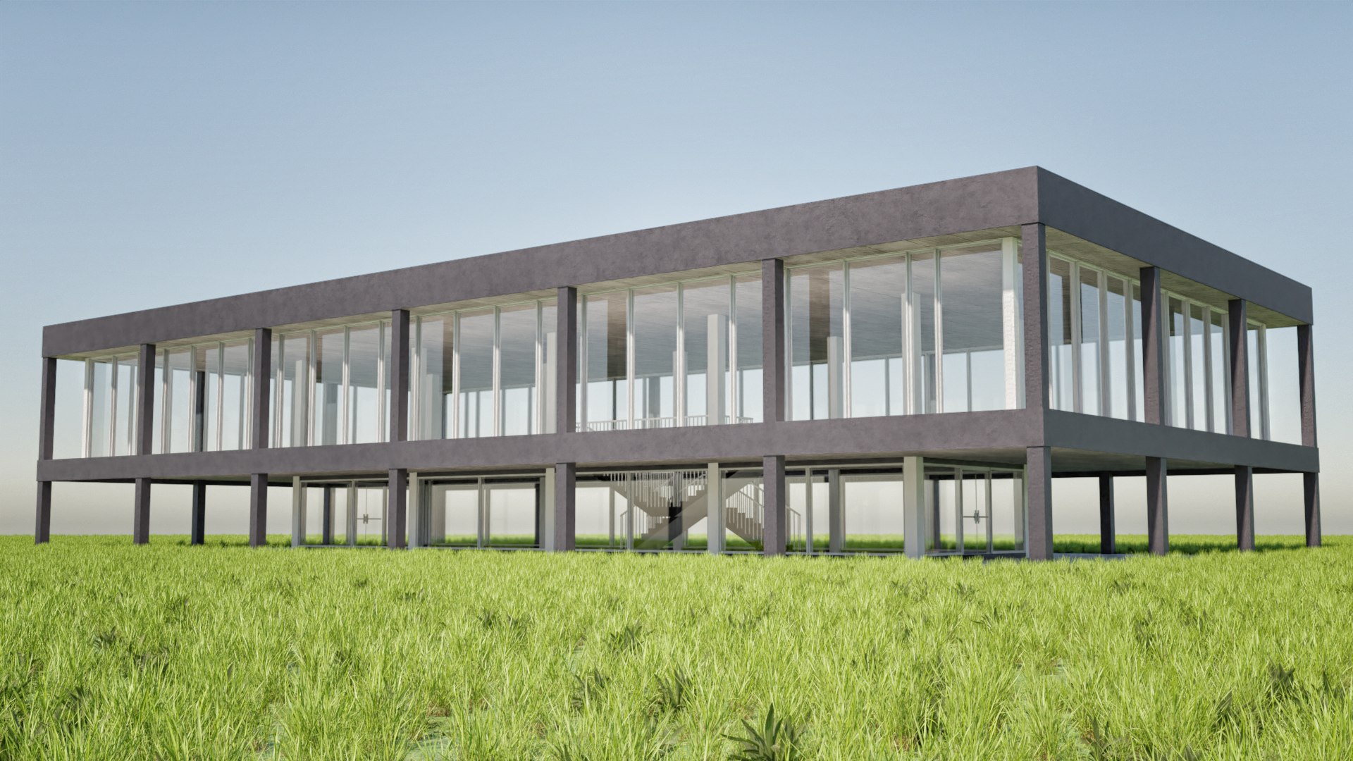 Modern office building 3D model 3D model - TurboSquid 2181693