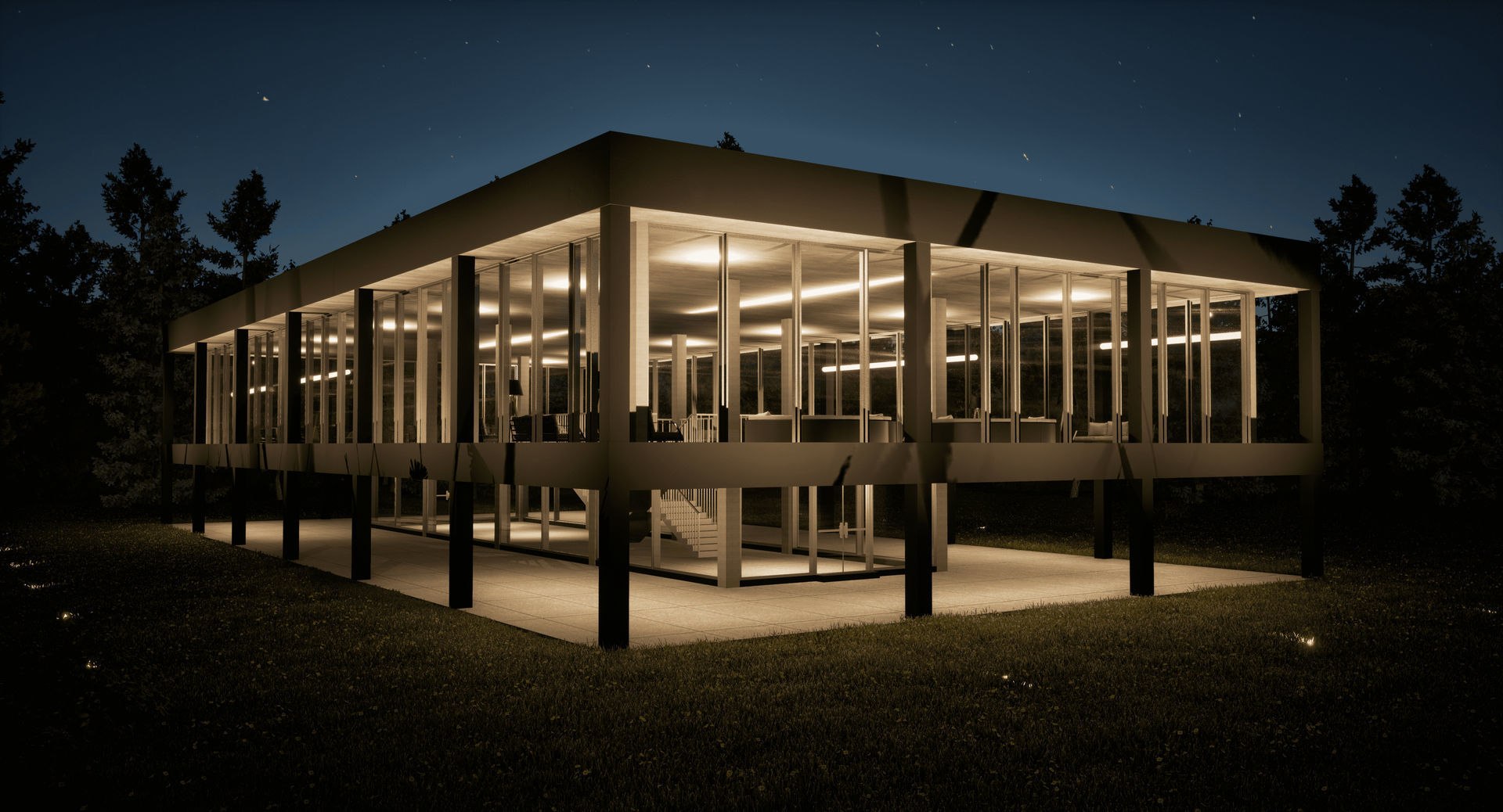Modern office building 3D model 3D model - TurboSquid 2181693