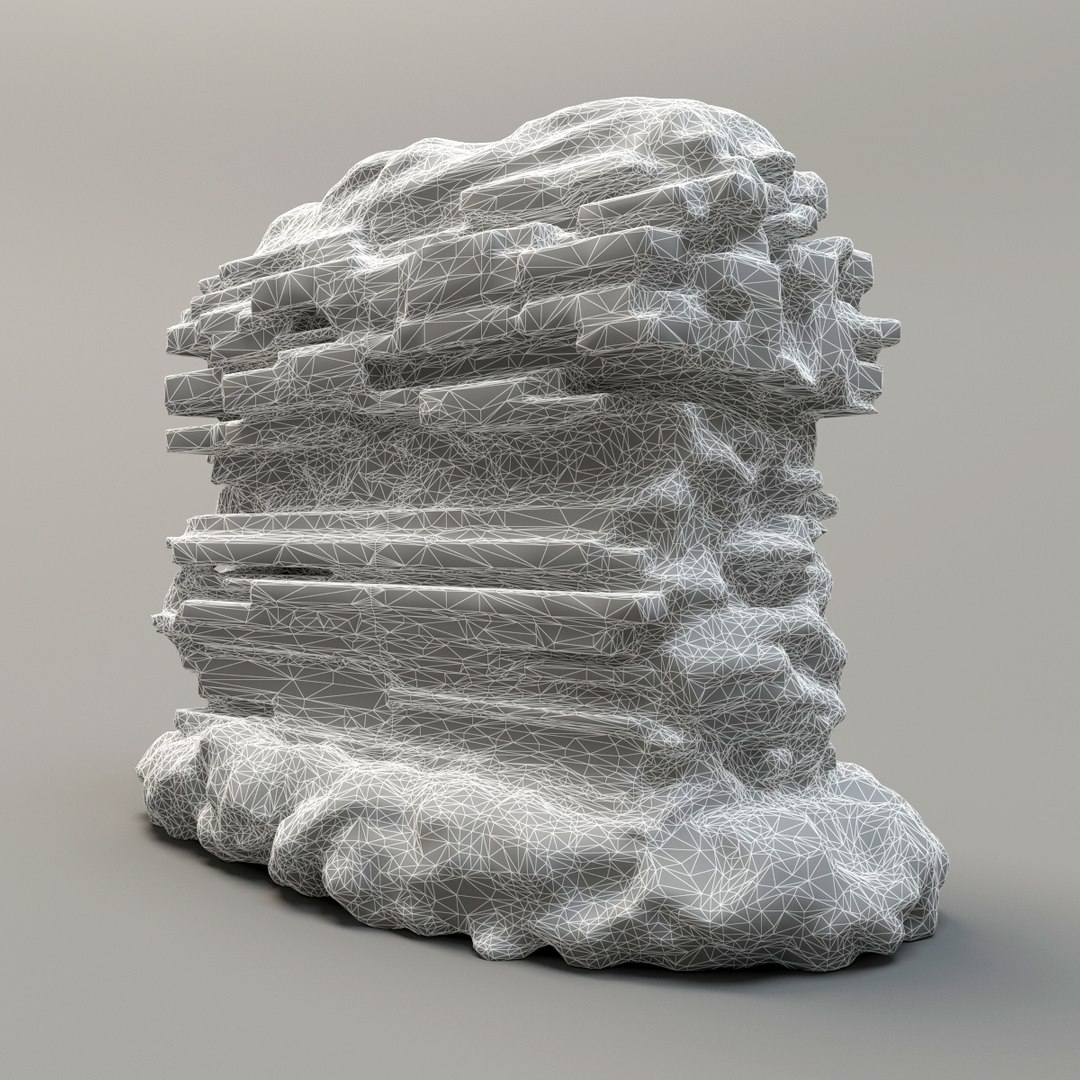 3ds max stone rock