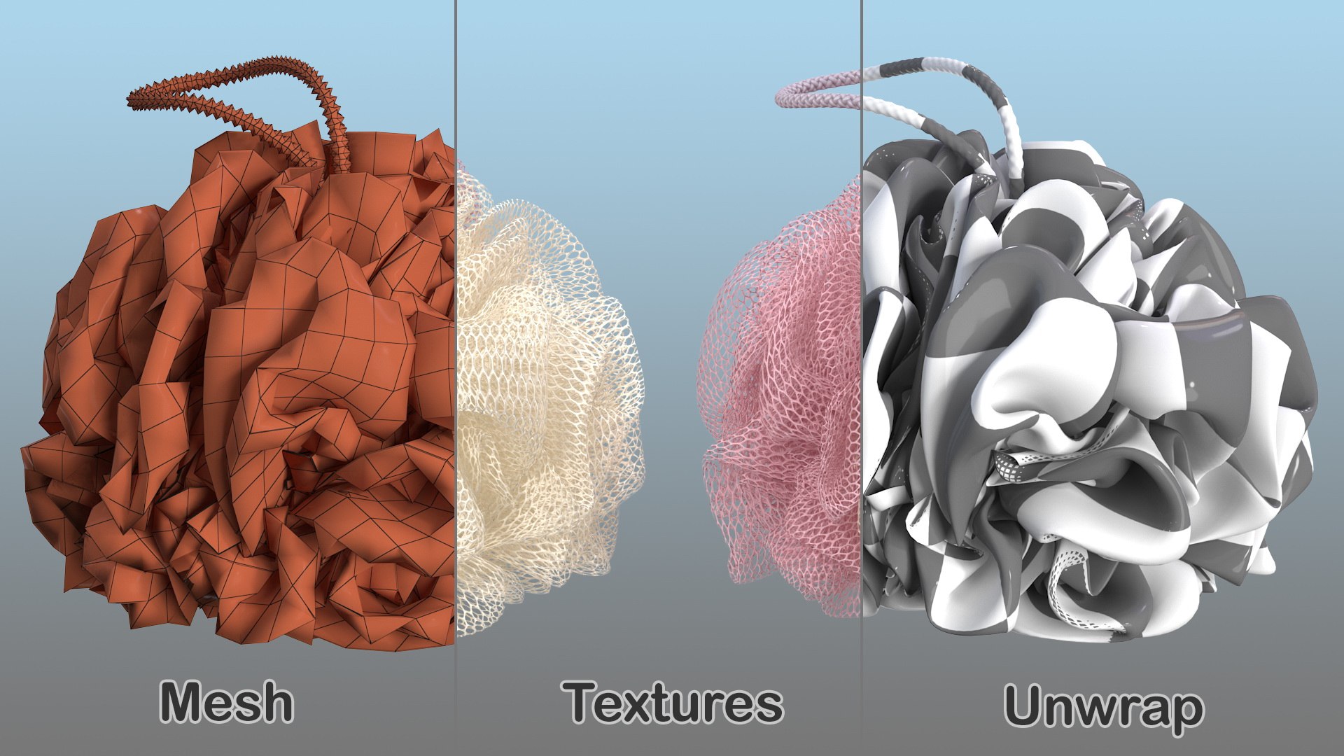 Mesh Bath Sponge 3D - TurboSquid 1518914