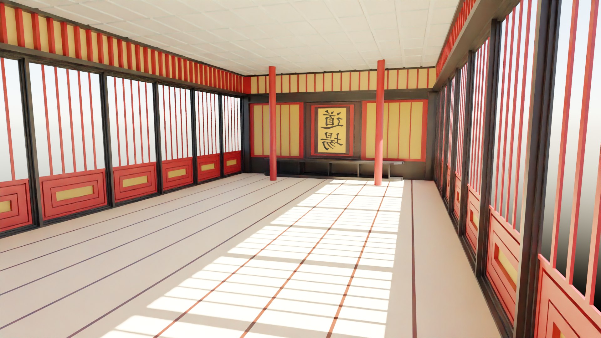 Dojo Hall 3D - TurboSquid 2157960