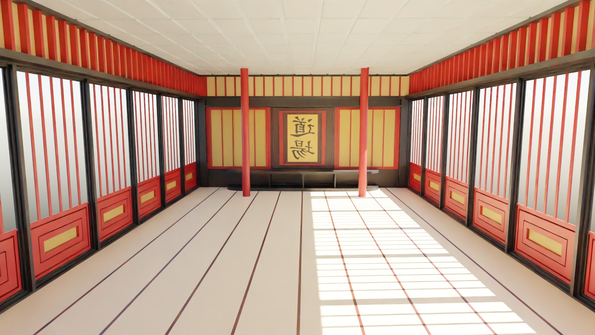 Dojo Hall 3D - TurboSquid 2157960
