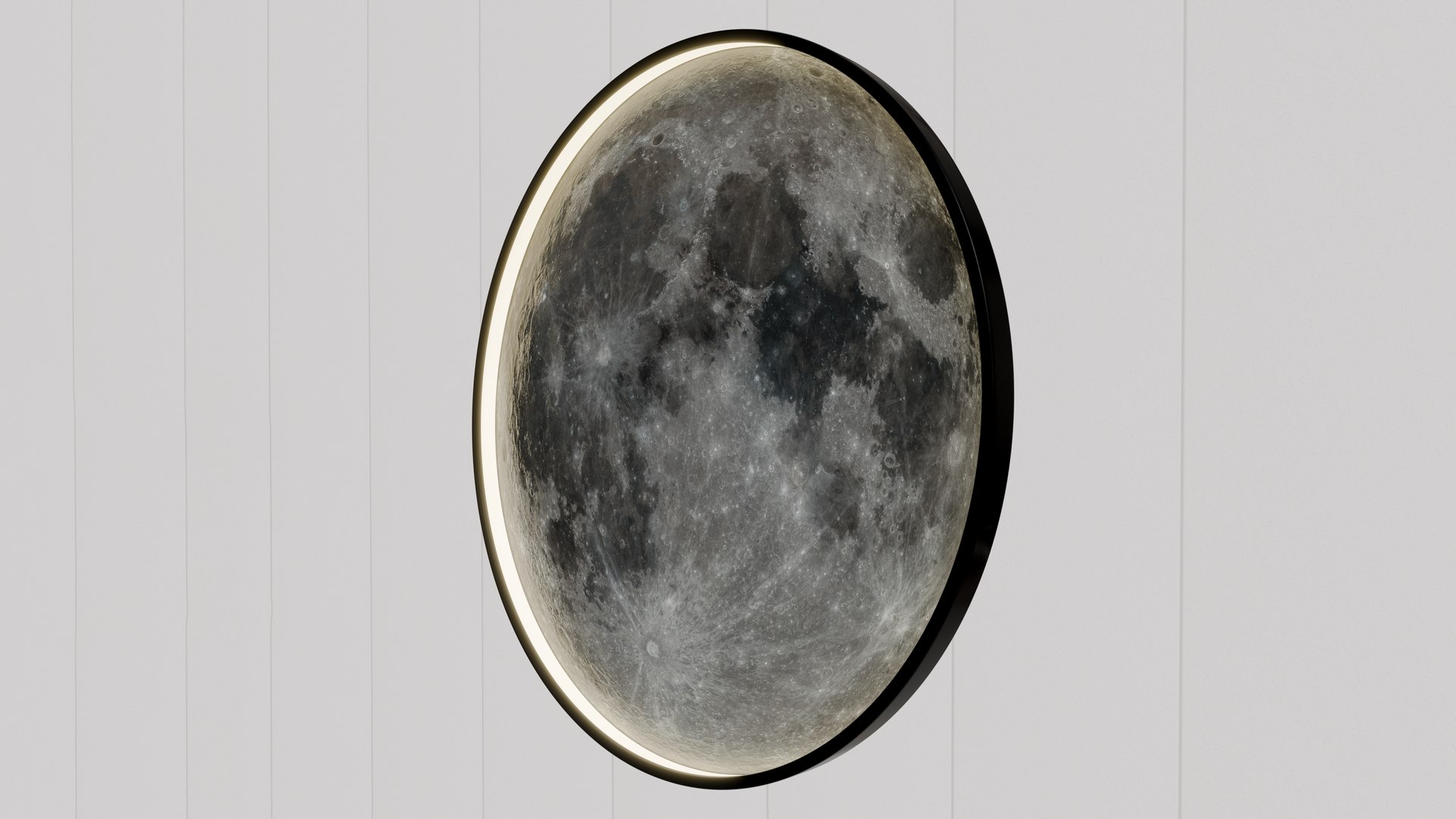 3D Model Modern Moon Wall Light - TurboSquid 2219018