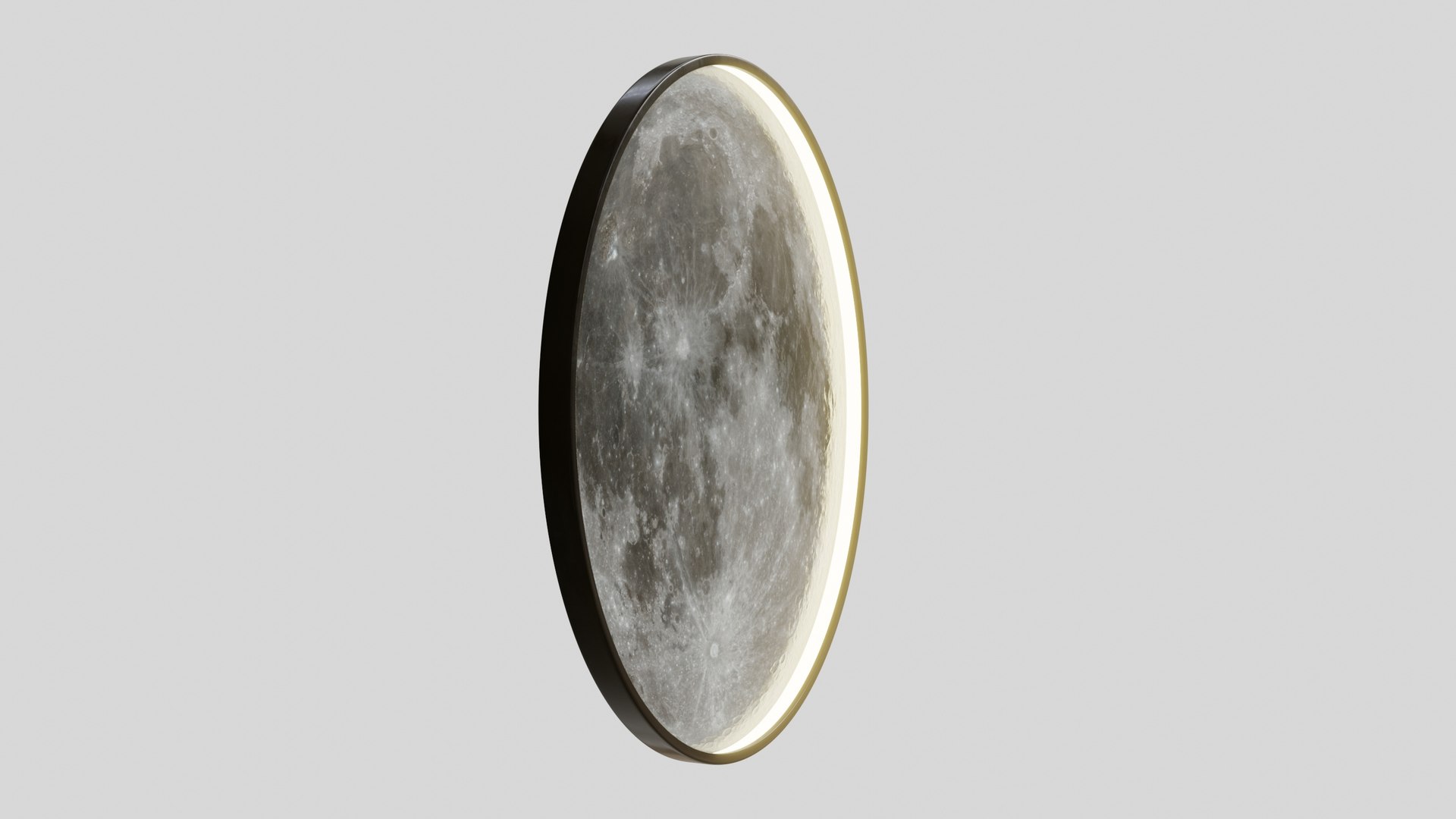 3D Model Modern Moon Wall Light - TurboSquid 2219018