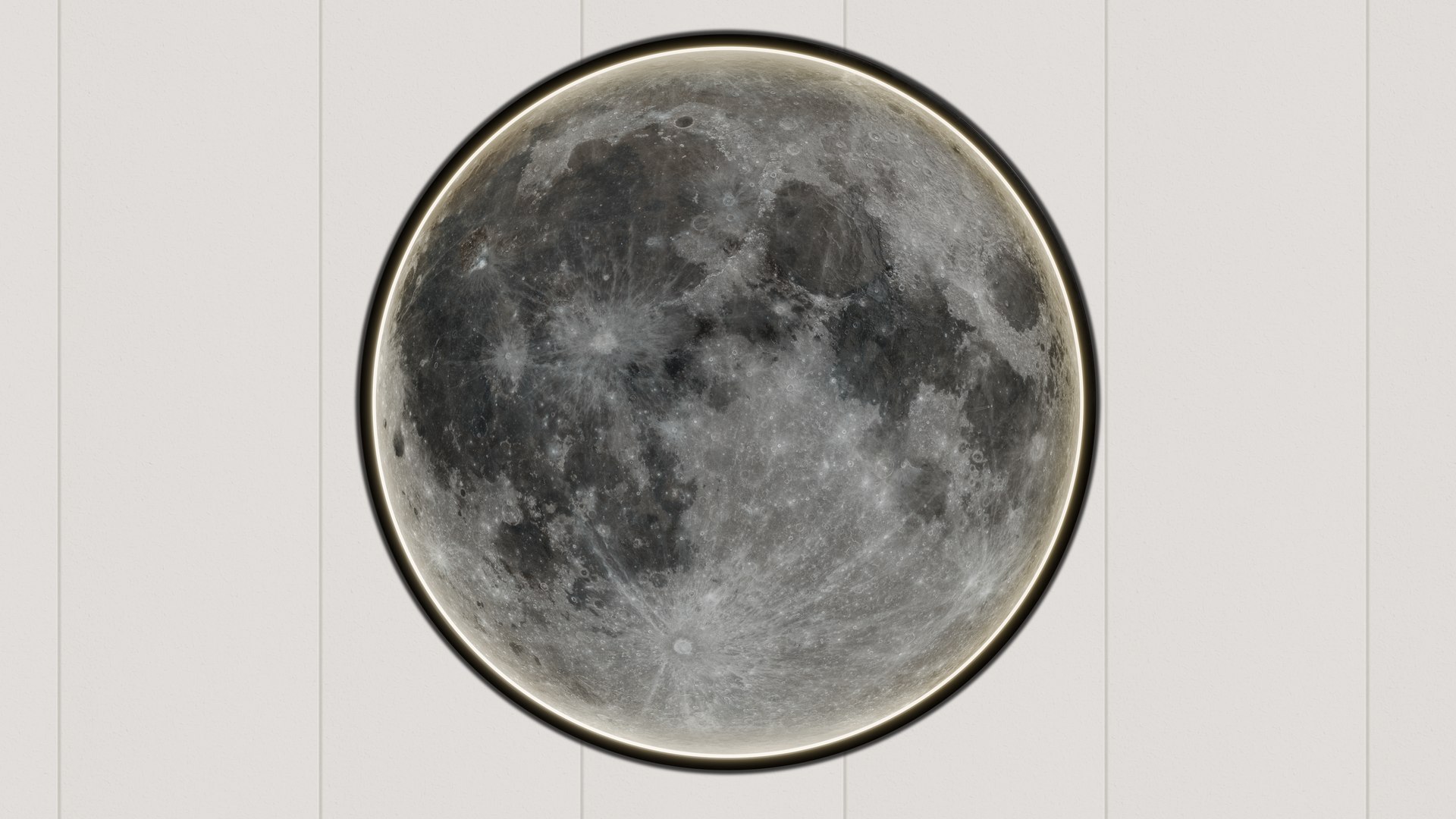 3D Model Modern Moon Wall Light - TurboSquid 2219018