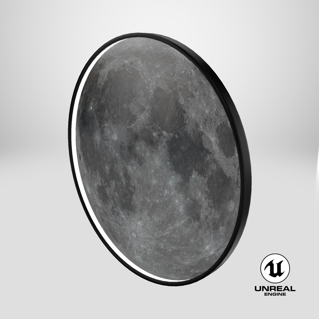 3D Model Modern Moon Wall Light - TurboSquid 2219018