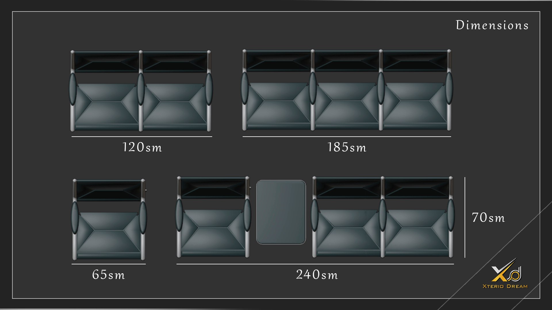 Airport Seatings Chairs - 004 3D Model - TurboSquid 1783105