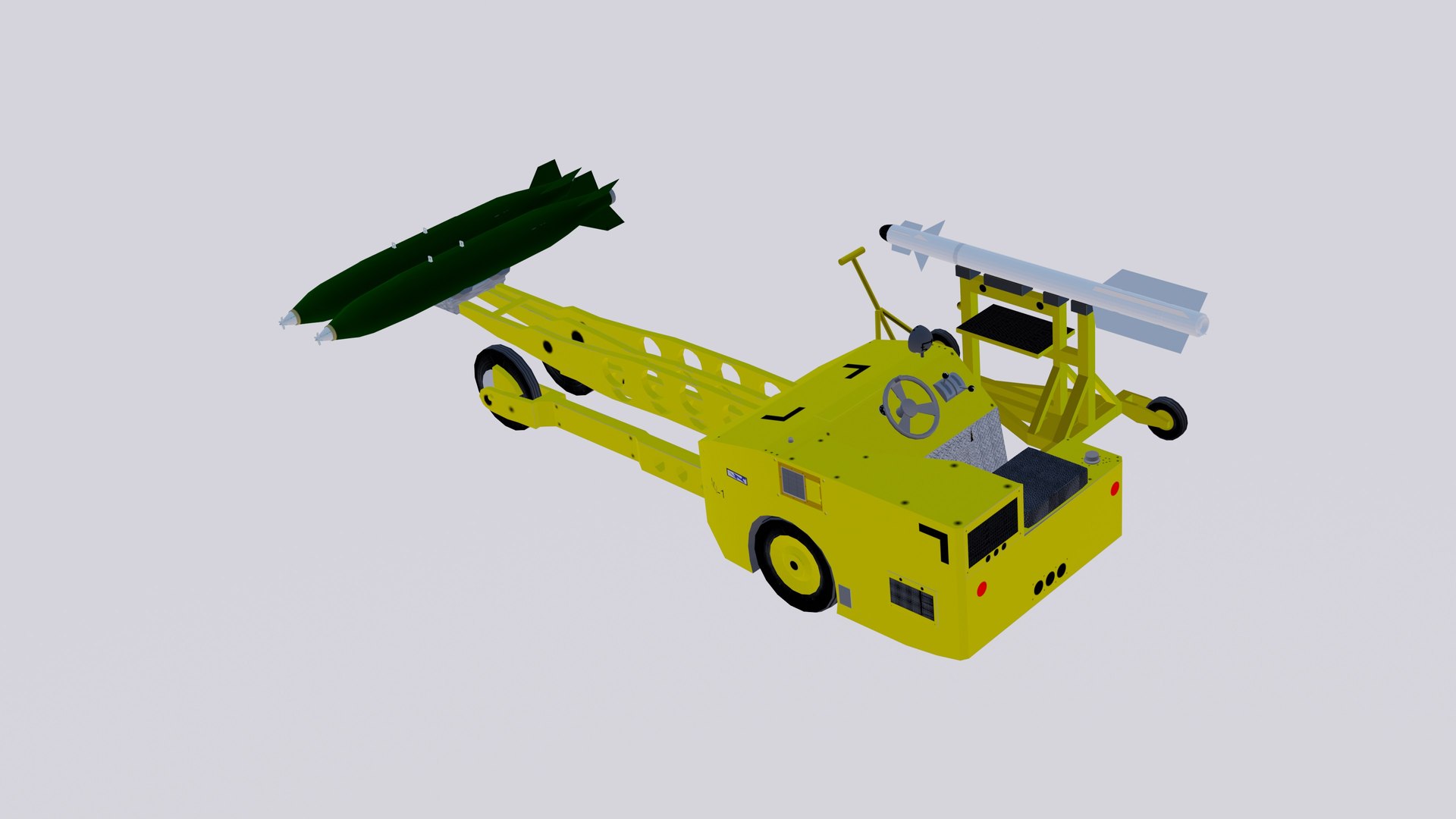 3D Drives Bomb Loader Missile - TurboSquid 1526973
