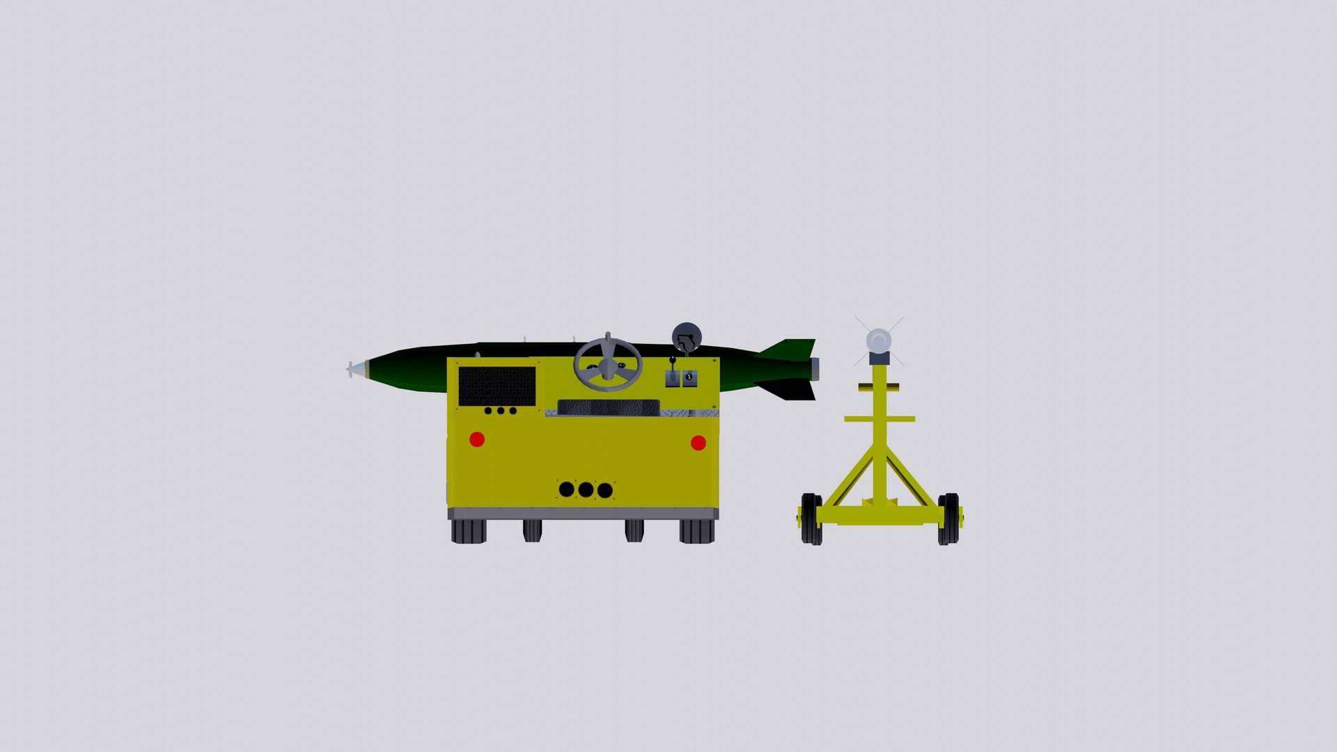 3D Drives Bomb Loader Missile - TurboSquid 1526973