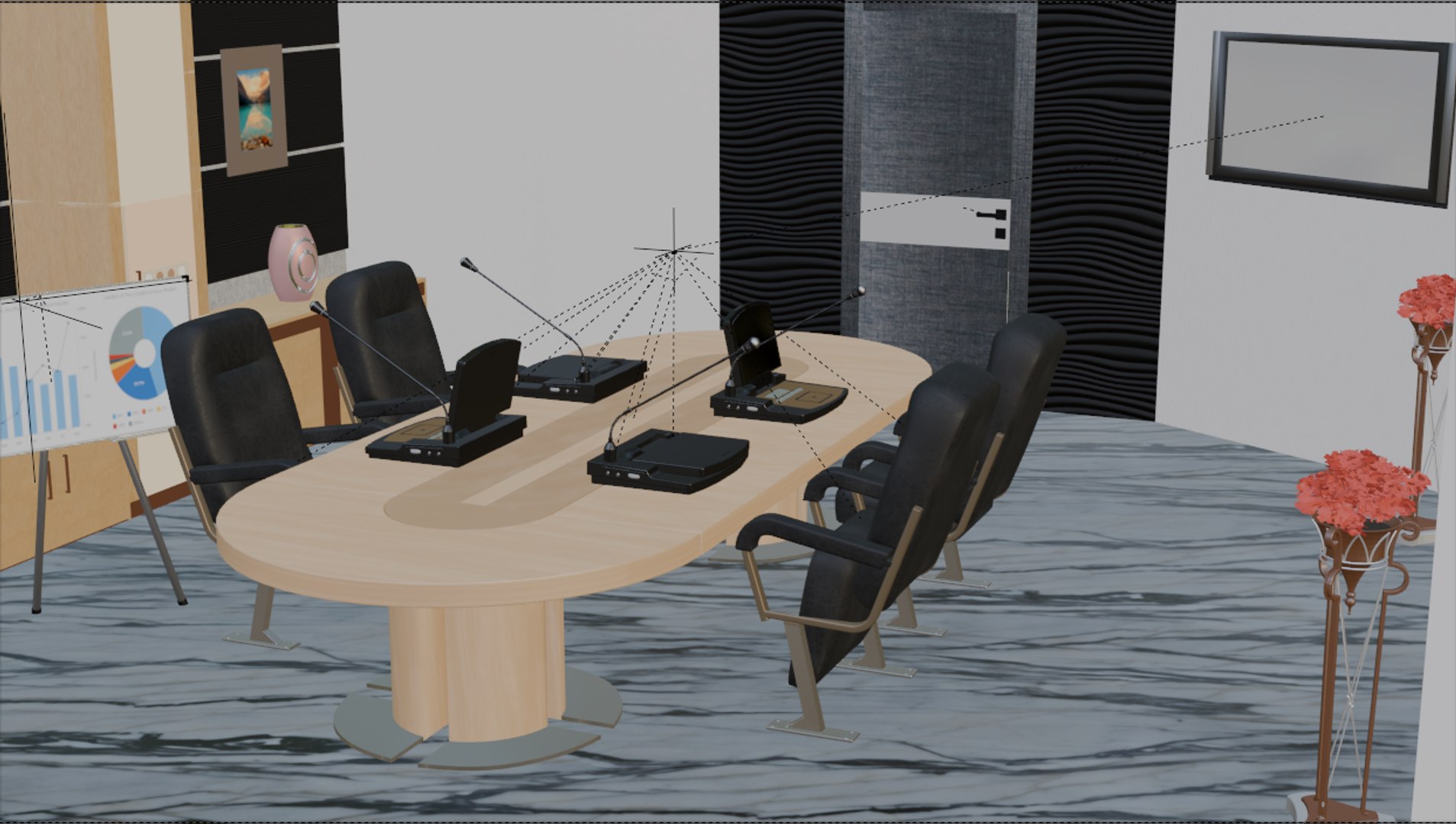 3D Conference Room Model - TurboSquid 2187942