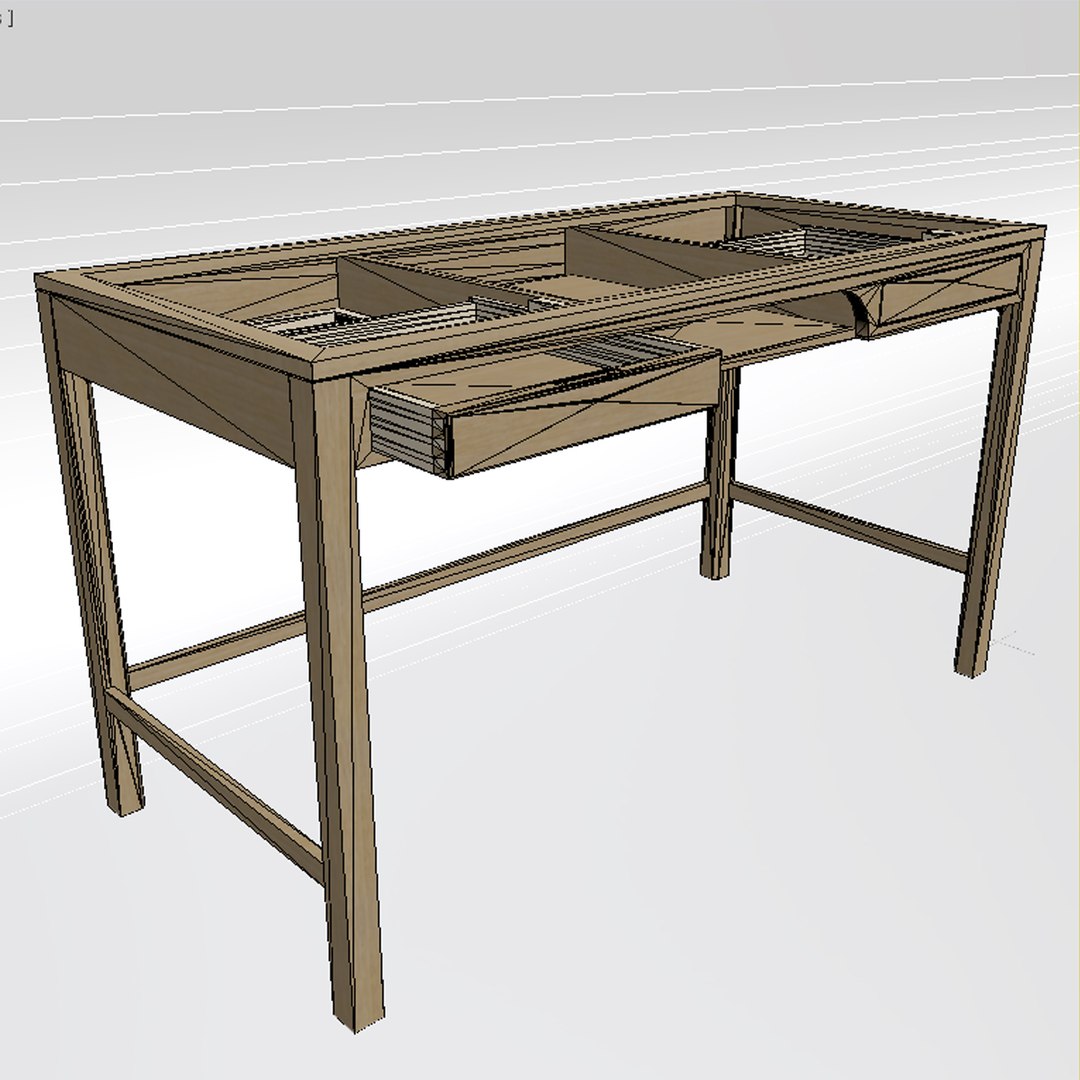 3D Carpenter Desk - TurboSquid 1616352