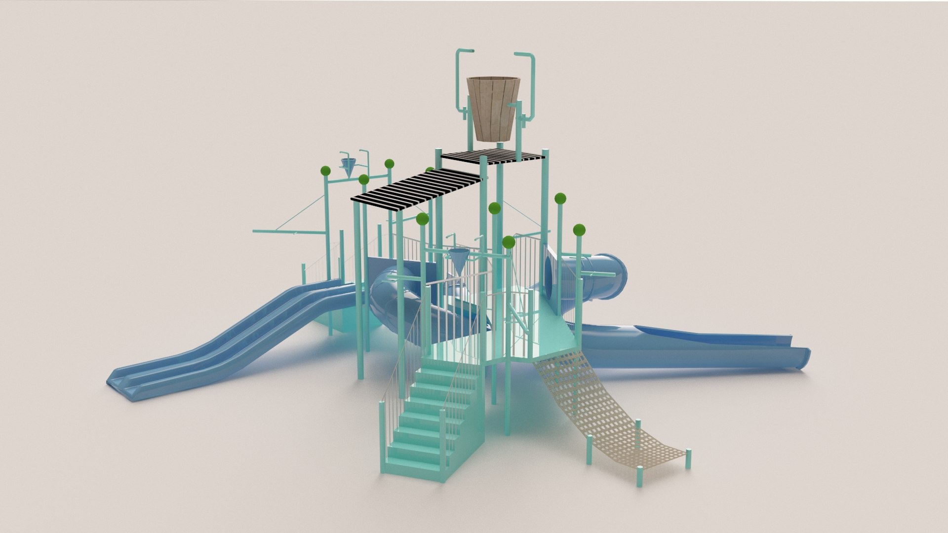 3D Chidren Slide Water Park Model - TurboSquid 1968163