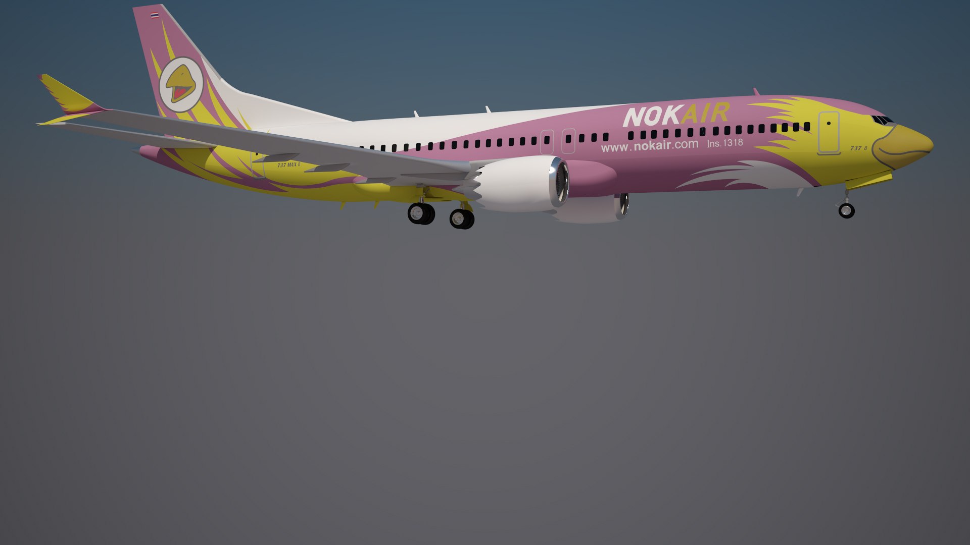 Nok Air 737 8 3D Model - TurboSquid 1373834