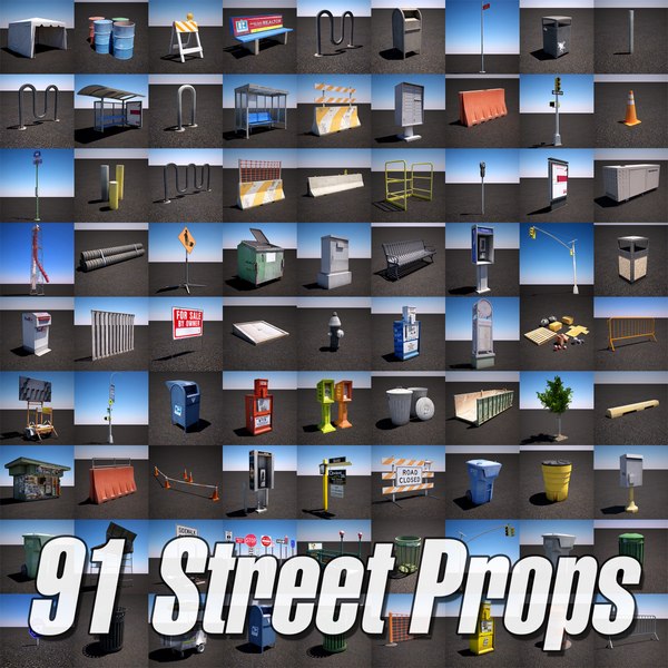 props street 3d fbx