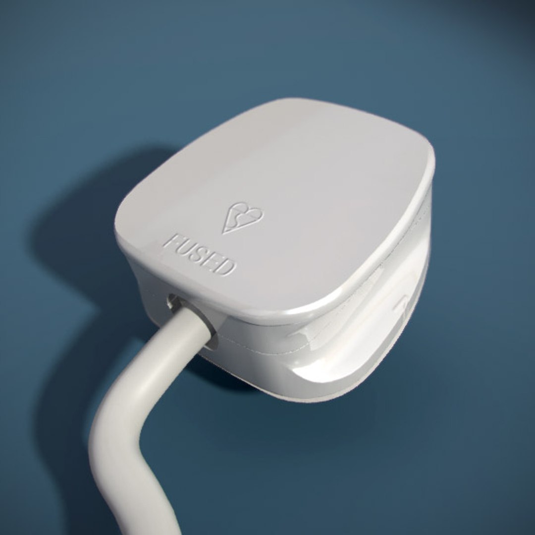 British Electrical Plug 3d Model