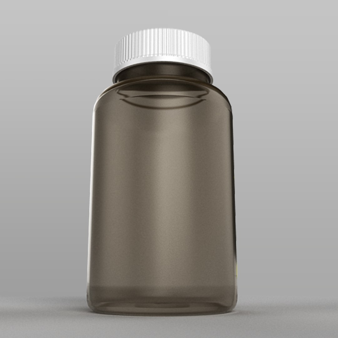 Transparent Bottle Capsules Model - TurboSquid 1290428
