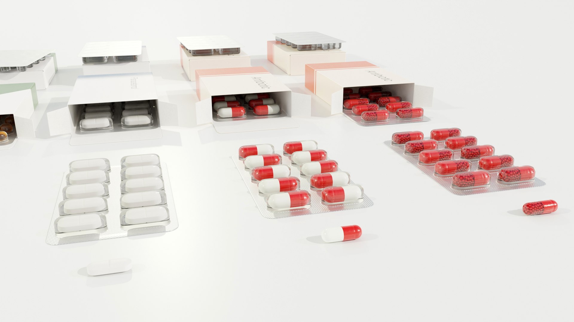 3D Medicine Packages - TurboSquid 2275952