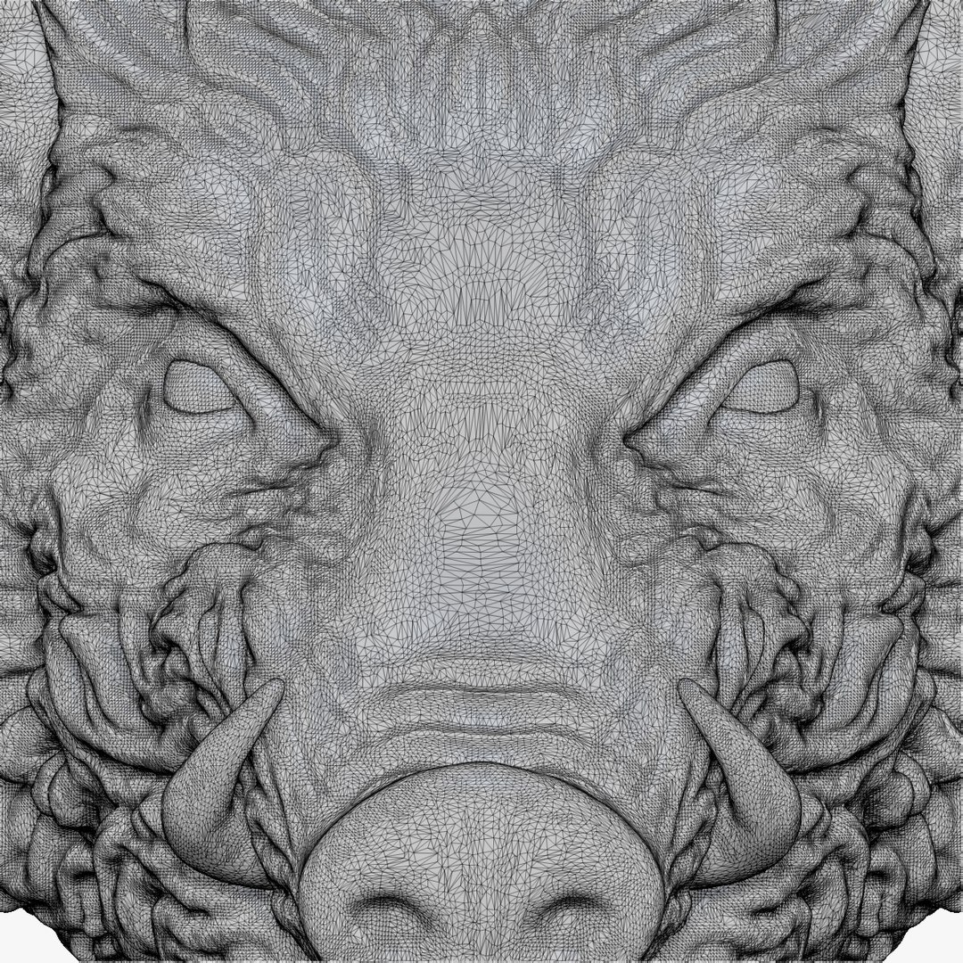 3d Boar Head