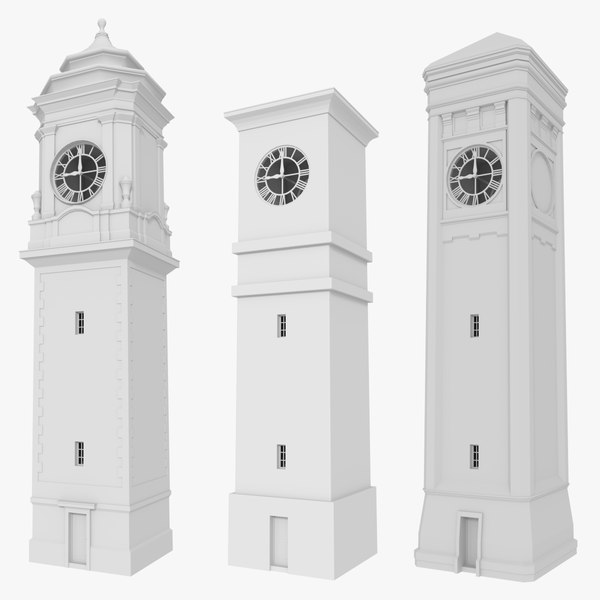 Clock Tower Blender Models for Download | TurboSquid