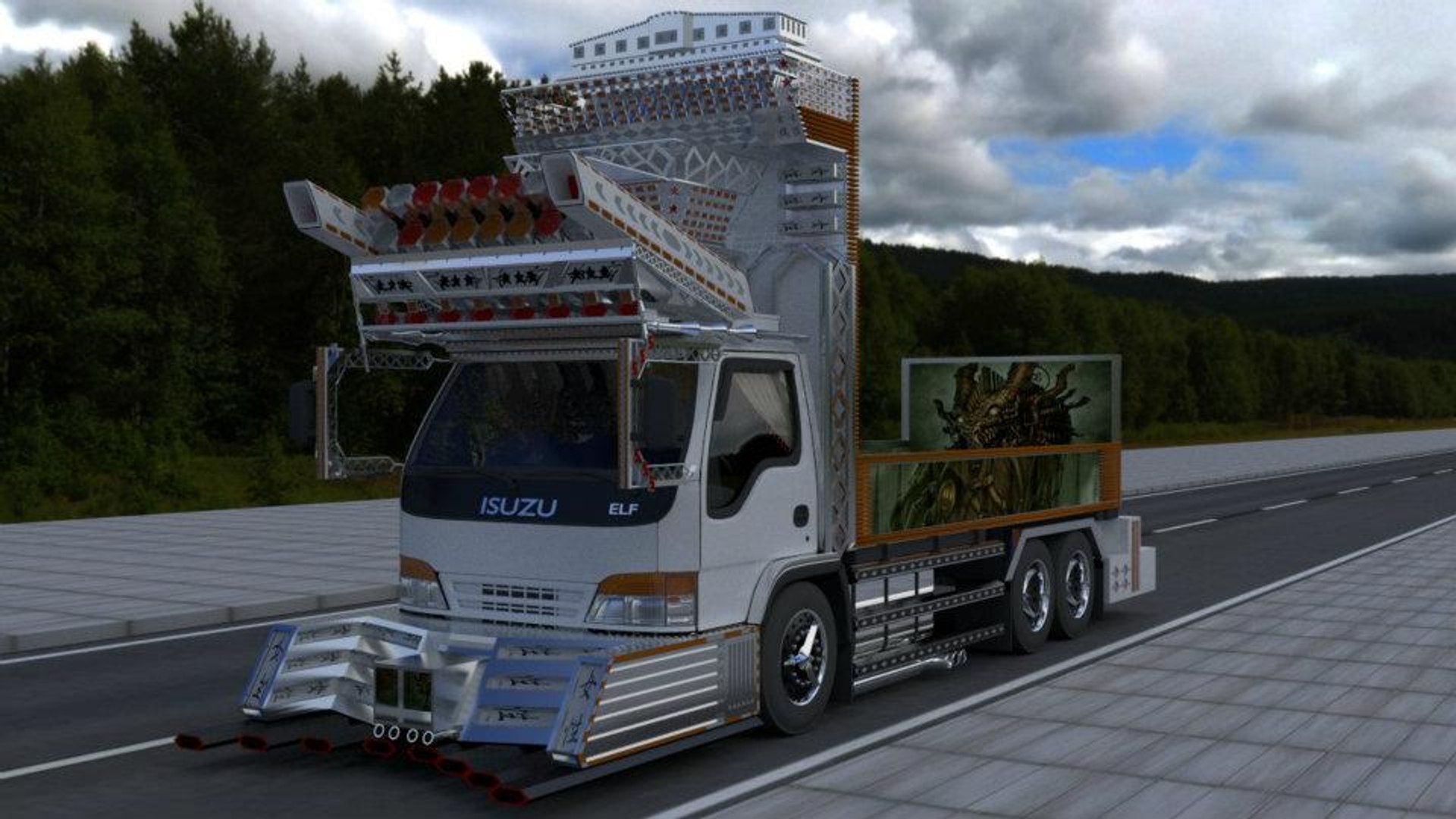 Isuzu Elf 3d Model