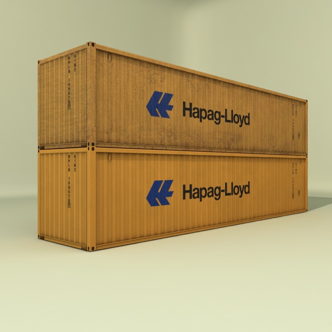 Cargo 40 Ft Container 20 3ds