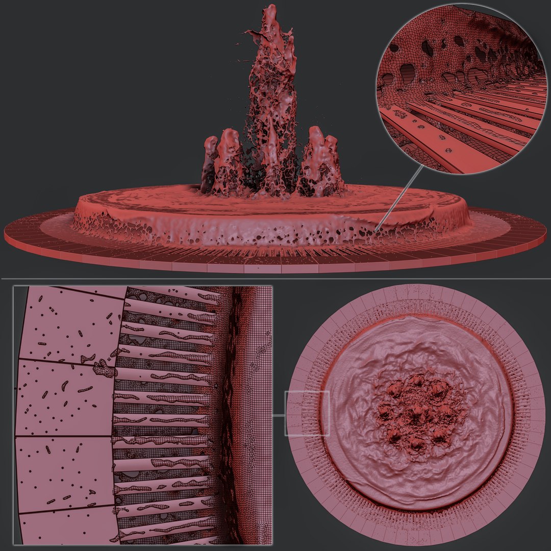 Large Water Fountains 3D Model - TurboSquid 1899265