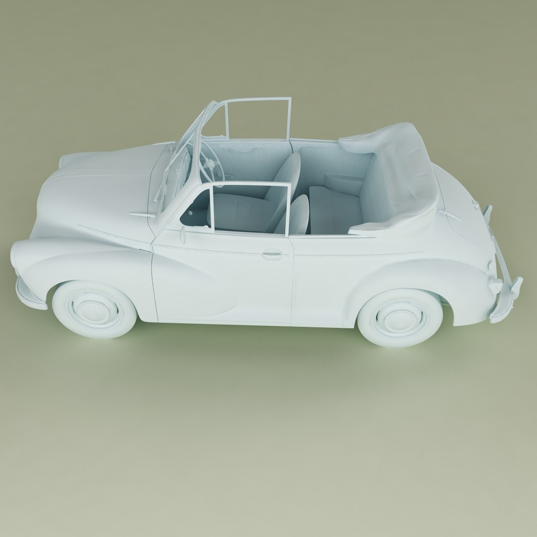 3D Morris Minor MM Mk2 Cabrio Model - TurboSquid 2096454