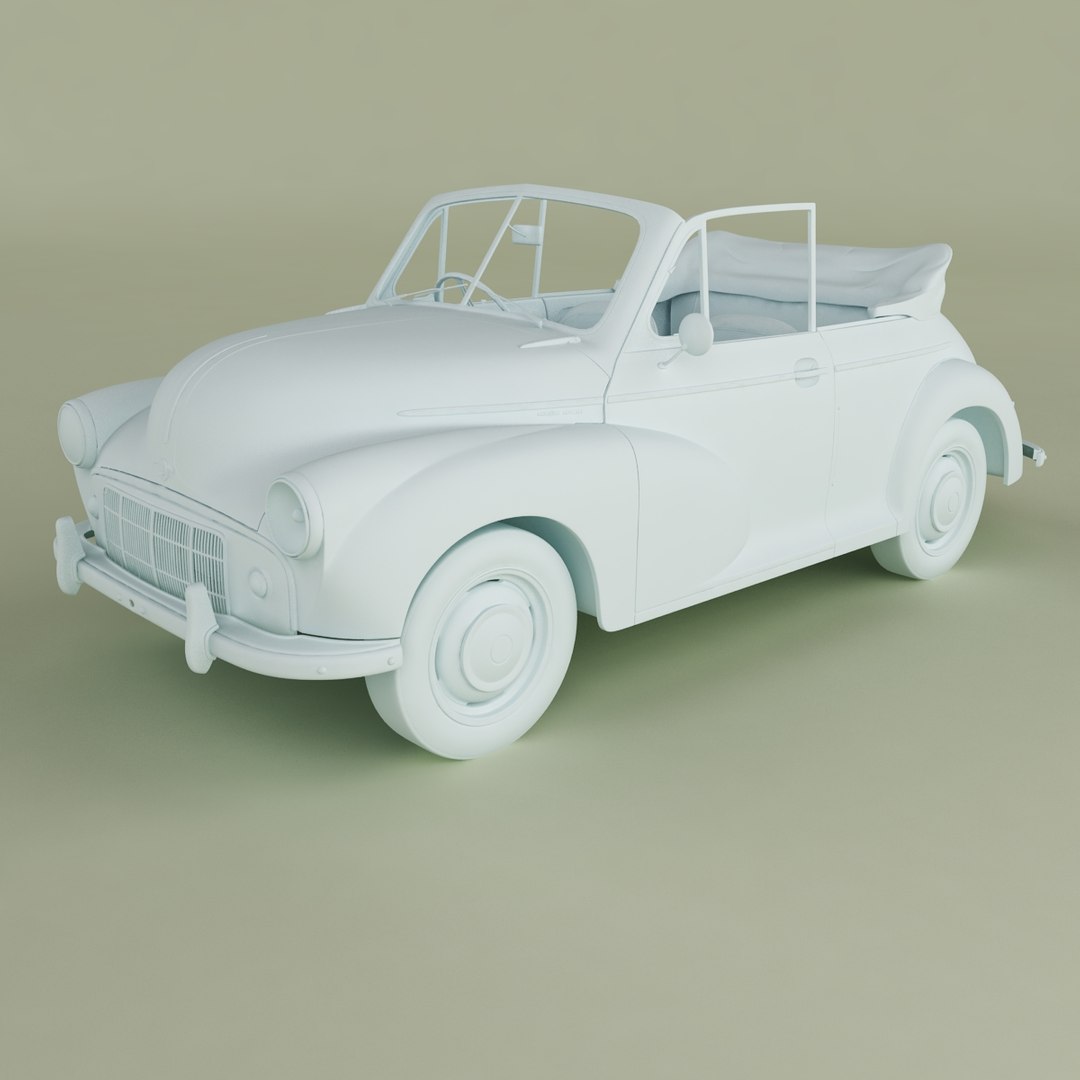 3D Morris Minor MM Mk2 Cabrio Model - TurboSquid 2096454