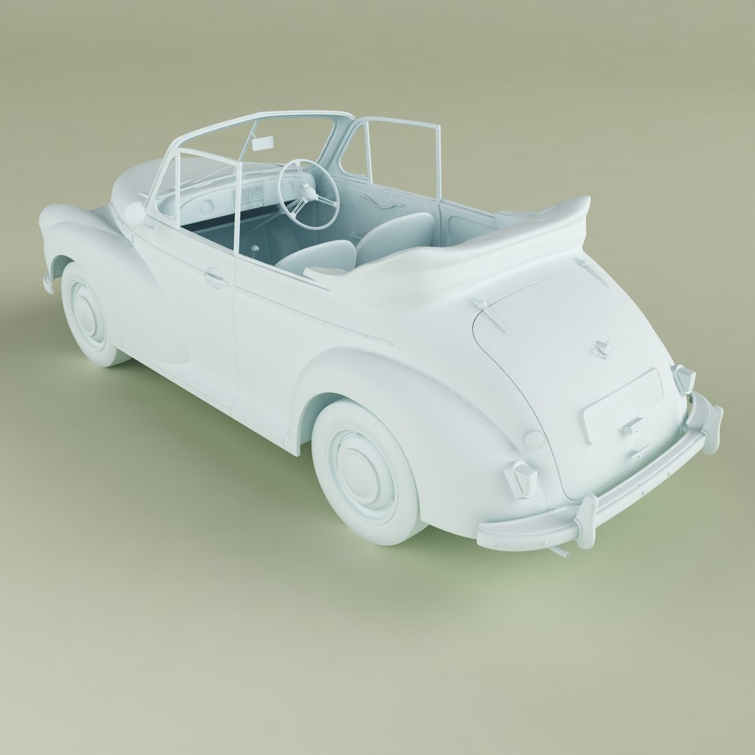 3D Morris Minor MM Mk2 Cabrio Model - TurboSquid 2096454