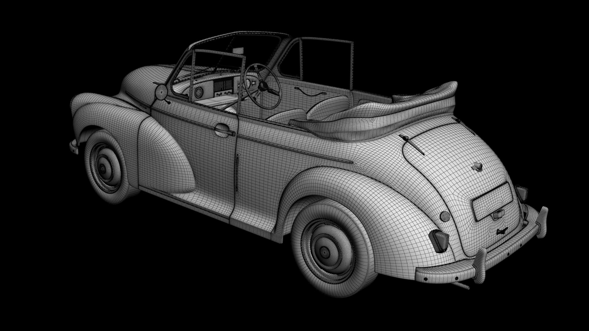 3D Morris Minor MM Mk2 Cabrio Model - TurboSquid 2096454