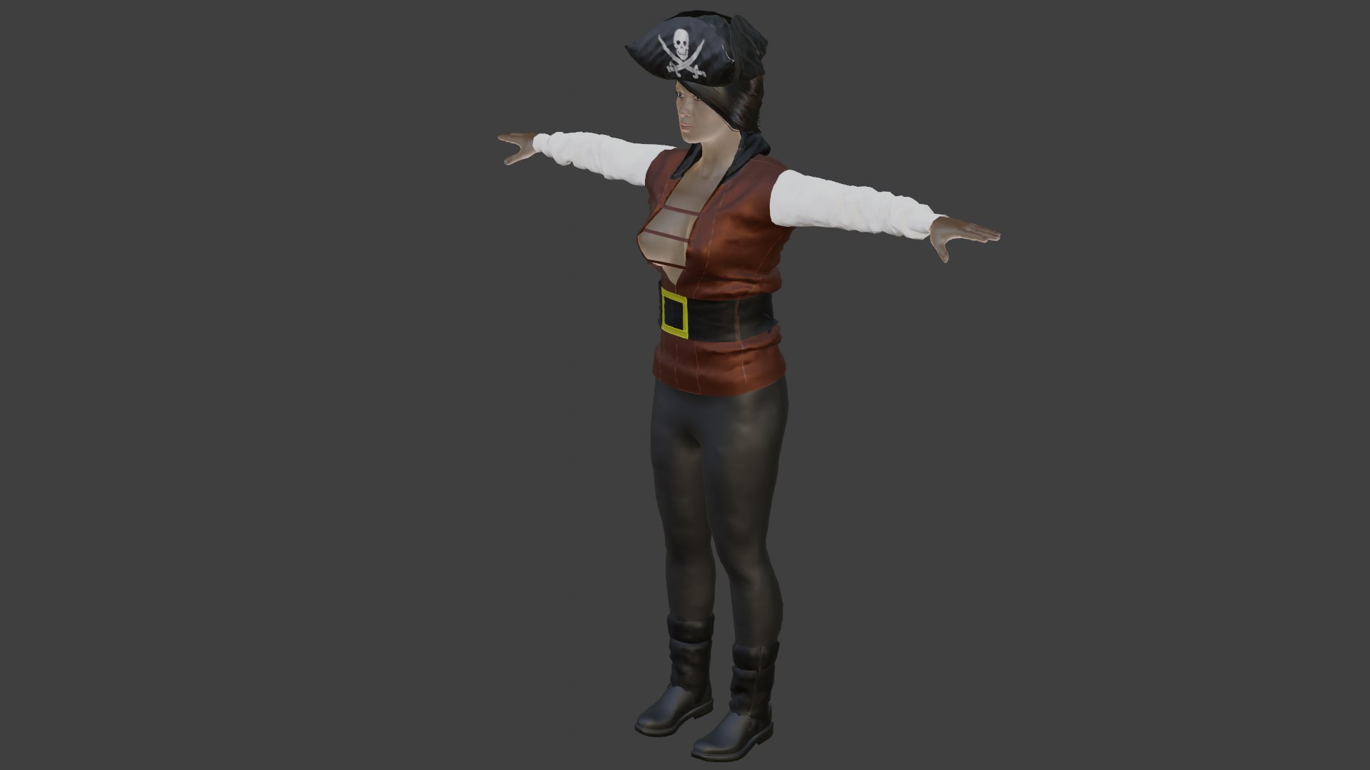 Pirate Woman Model - TurboSquid 1900752