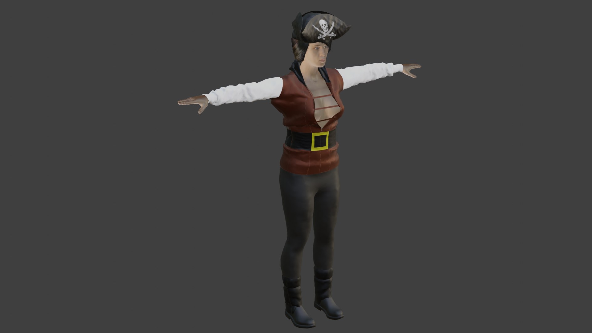 Pirate Woman Model - TurboSquid 1900752