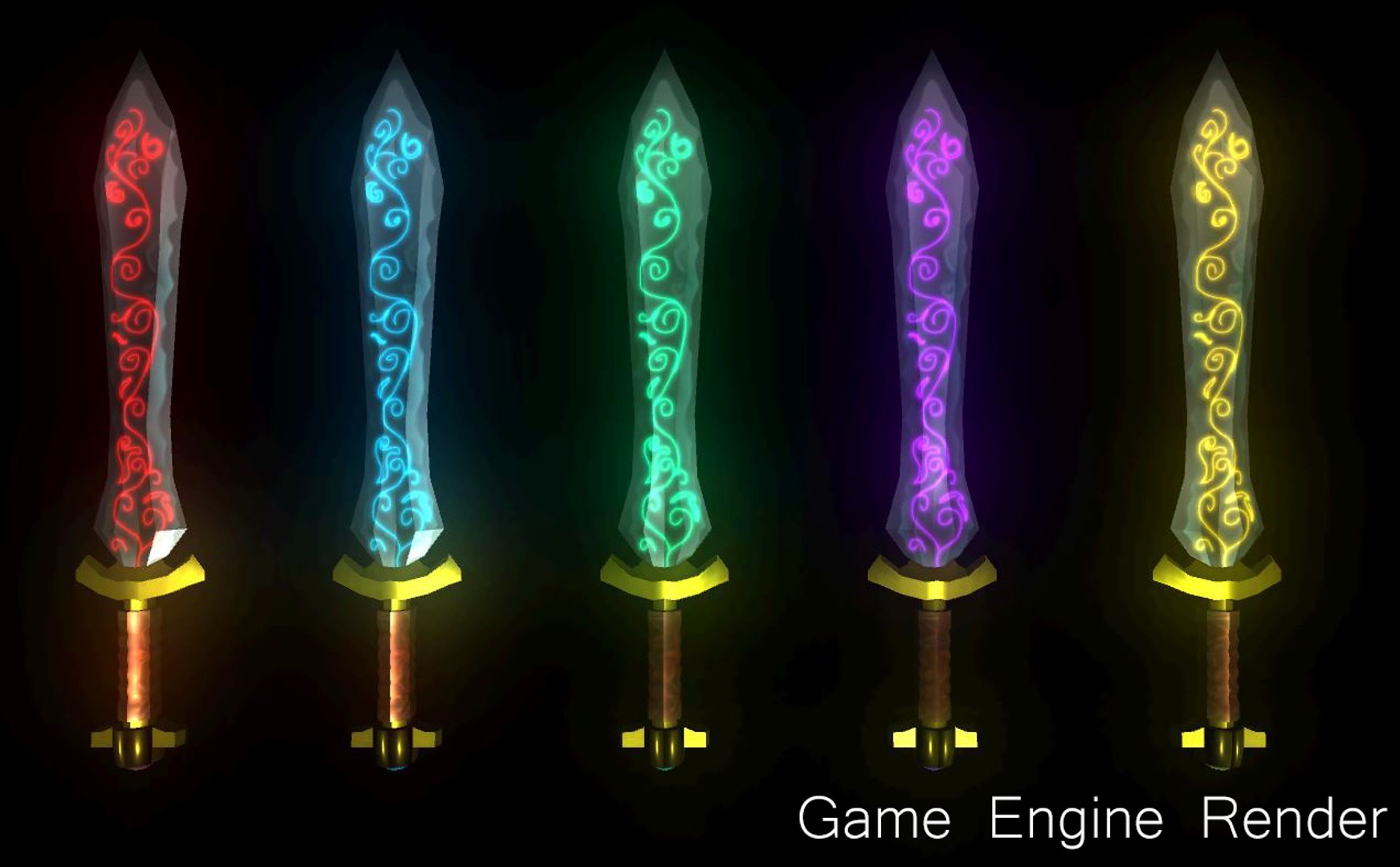 3d Magic Sword Model