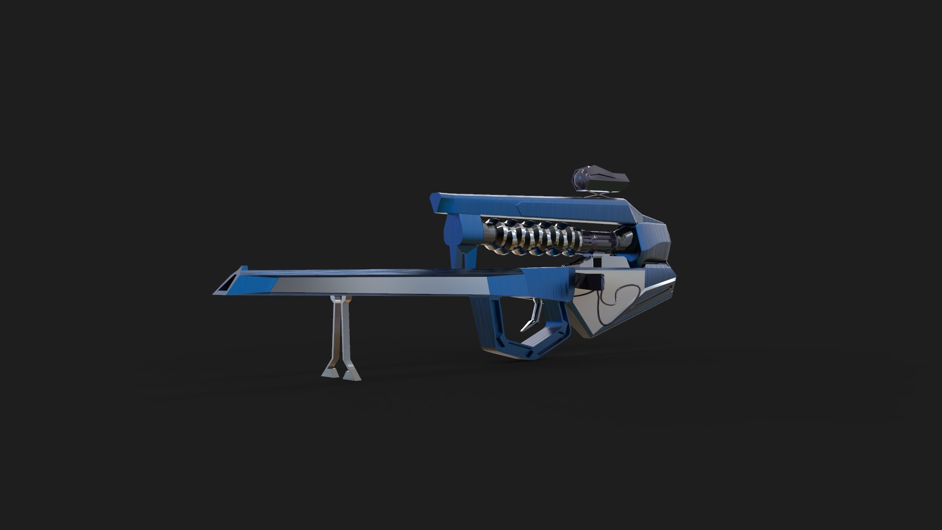 Futuristic gun model - TurboSquid 1932063