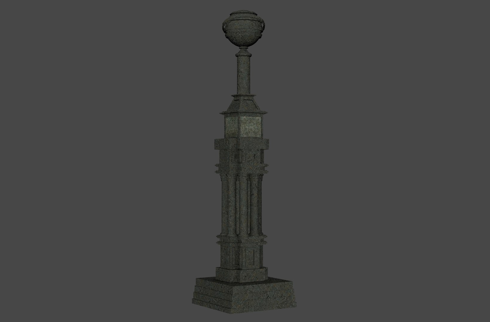 Fantasy Sphere Colum Pillar 3D - TurboSquid 1785586