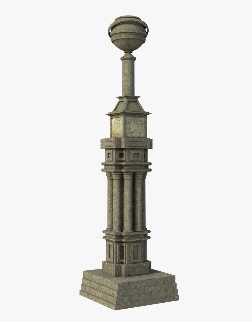 Fantasy Sphere Colum Pillar 3D - TurboSquid 1785586